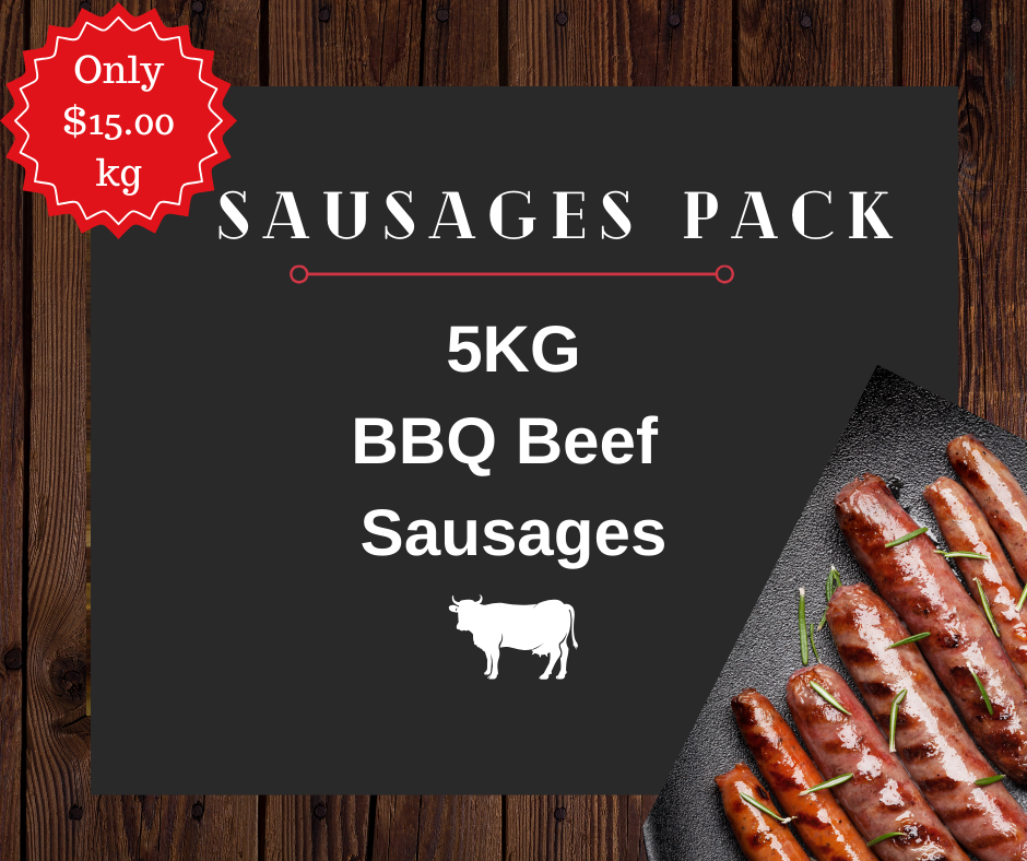 5KG BBQ BEEF SAUSAGES